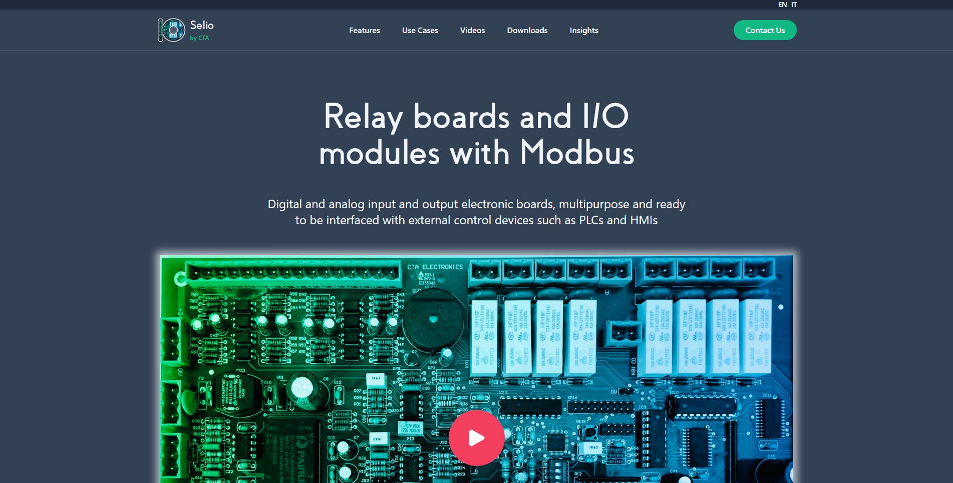 Selio | I/O Modules with Modbus RTU for PLCs and industrial automations